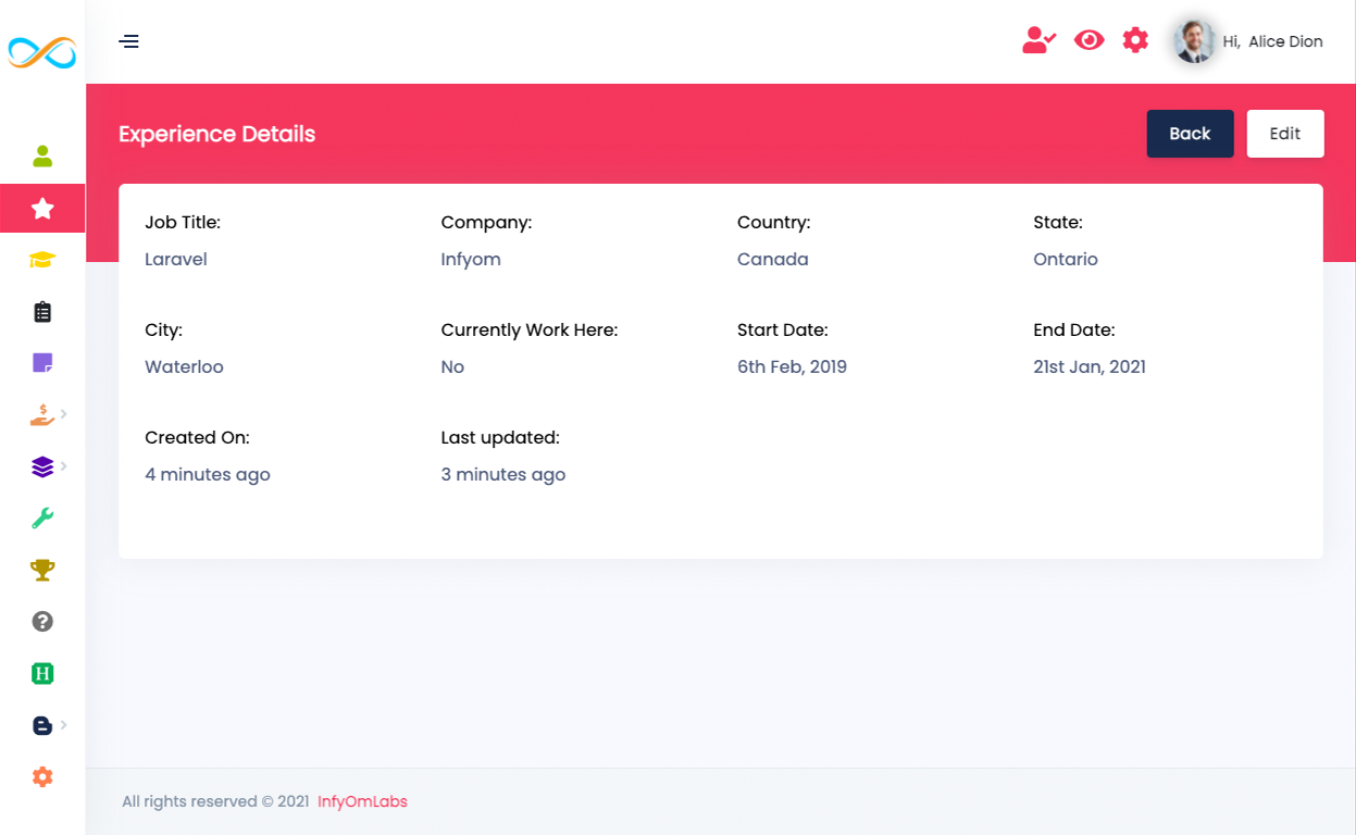 Portfolio Saas - Laravel Personal Portfolio & Resume Builder by infyomlabs